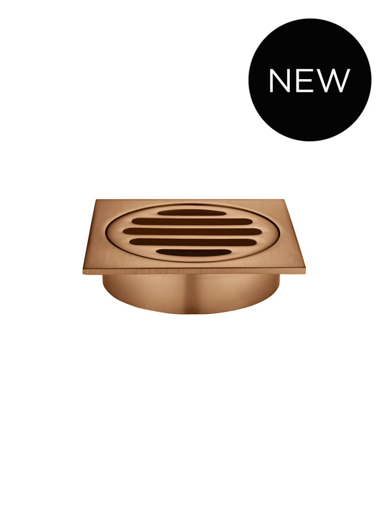 Square Floor Grate Shower Drain 80mm outlet - Default Title (MP06-80 ...