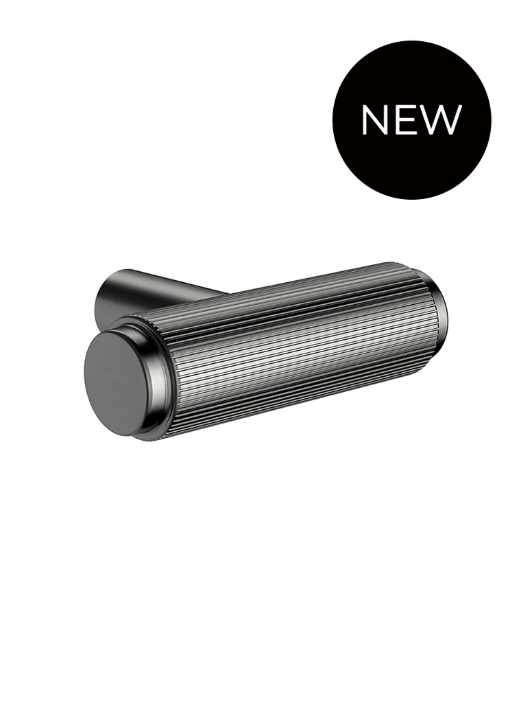 Öppen T-Pull Cabinet Handle (Linear Knurled) - Shadow Gunmetal (MRCH ...