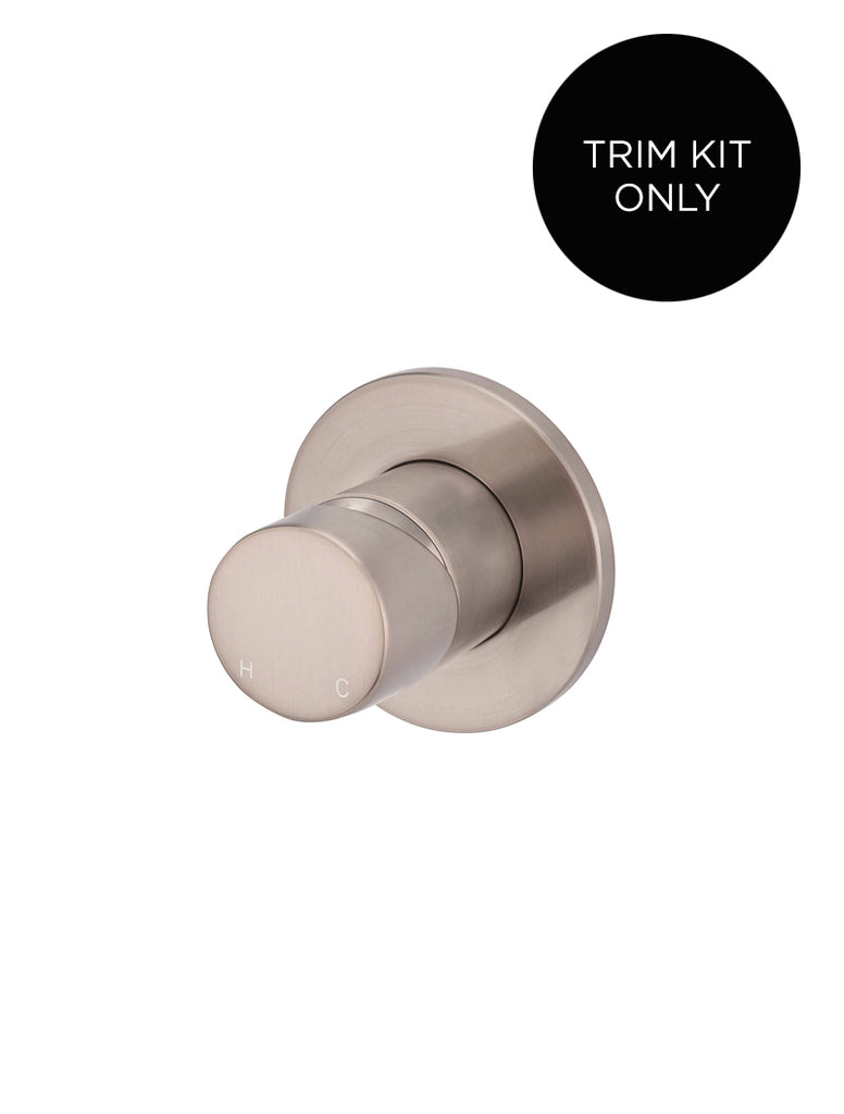 Round Wall Mixer Pinless Handle Trim Kit (In-wall Body Not Included ...