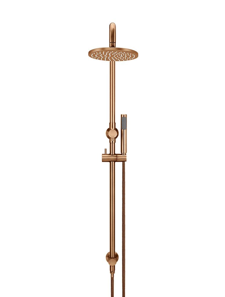 Round Combination Shower Rail, 200mm Rose, Single Function Hand Shower ...