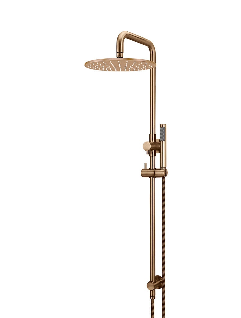 Round Combination Shower Rail, 300mm Rose, Single Function Hand Shower ...
