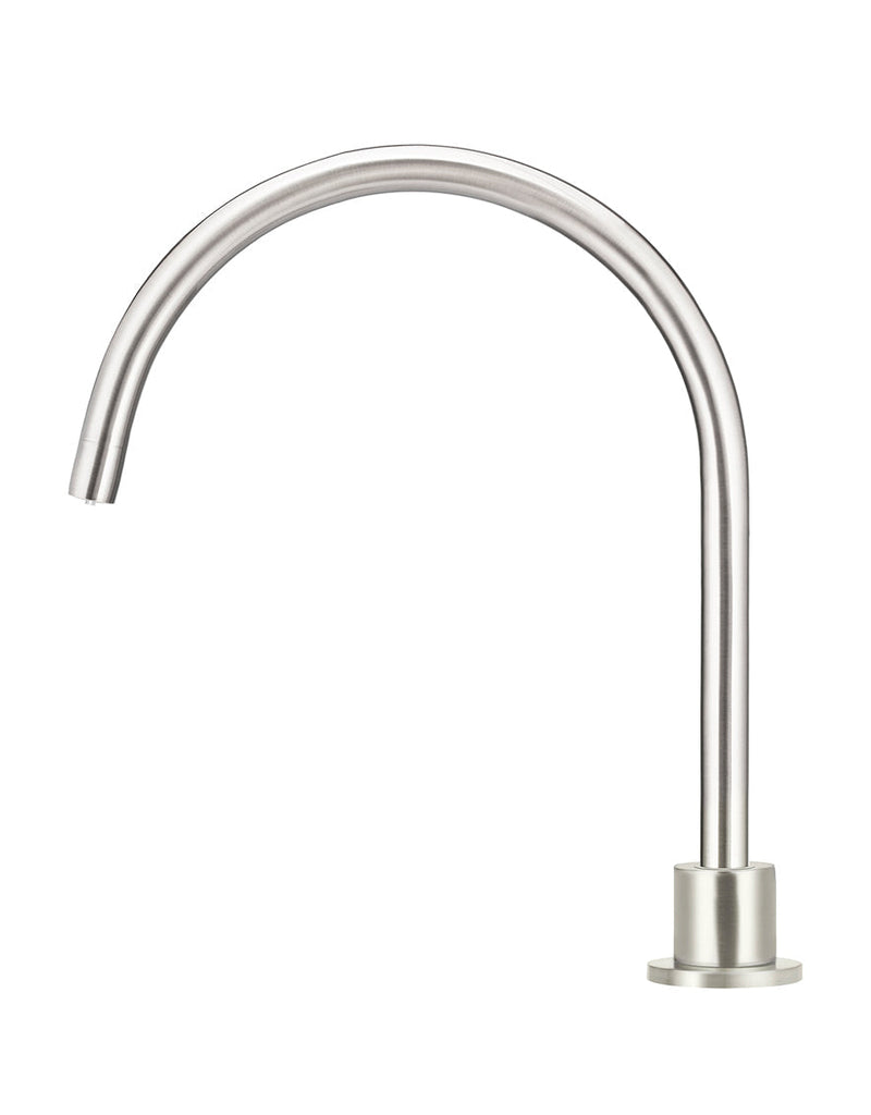 Round Gooseneck High-Rise Swivel Hob Spout - Default Title (MS08-PVDBN ...